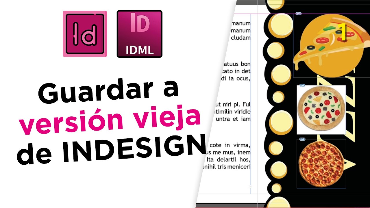 Exportar a versiones anteriores de INDESIGN (idml) - YouTube