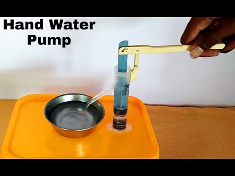 How to make Hand Water Pump -Budget Paper - YouTube