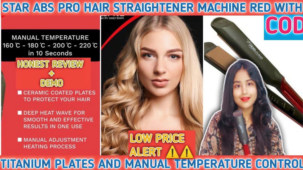 Star ABS Pro Hair Straightener ll A Beauty Solution ll Hair care ll ...
