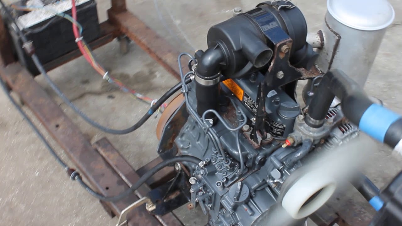 kubota d1105 diesel engine - YouTube