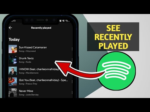 How To View Recently Played Songs Spotify - YouTube