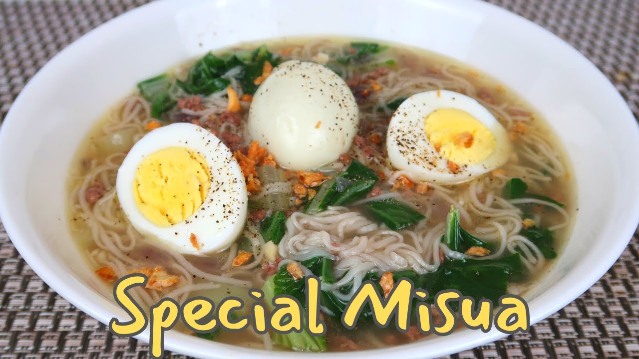 SPECIAL MISUA | WHEAT VERMICELLI SOUP | MISWA | MEE SUA - YouTube