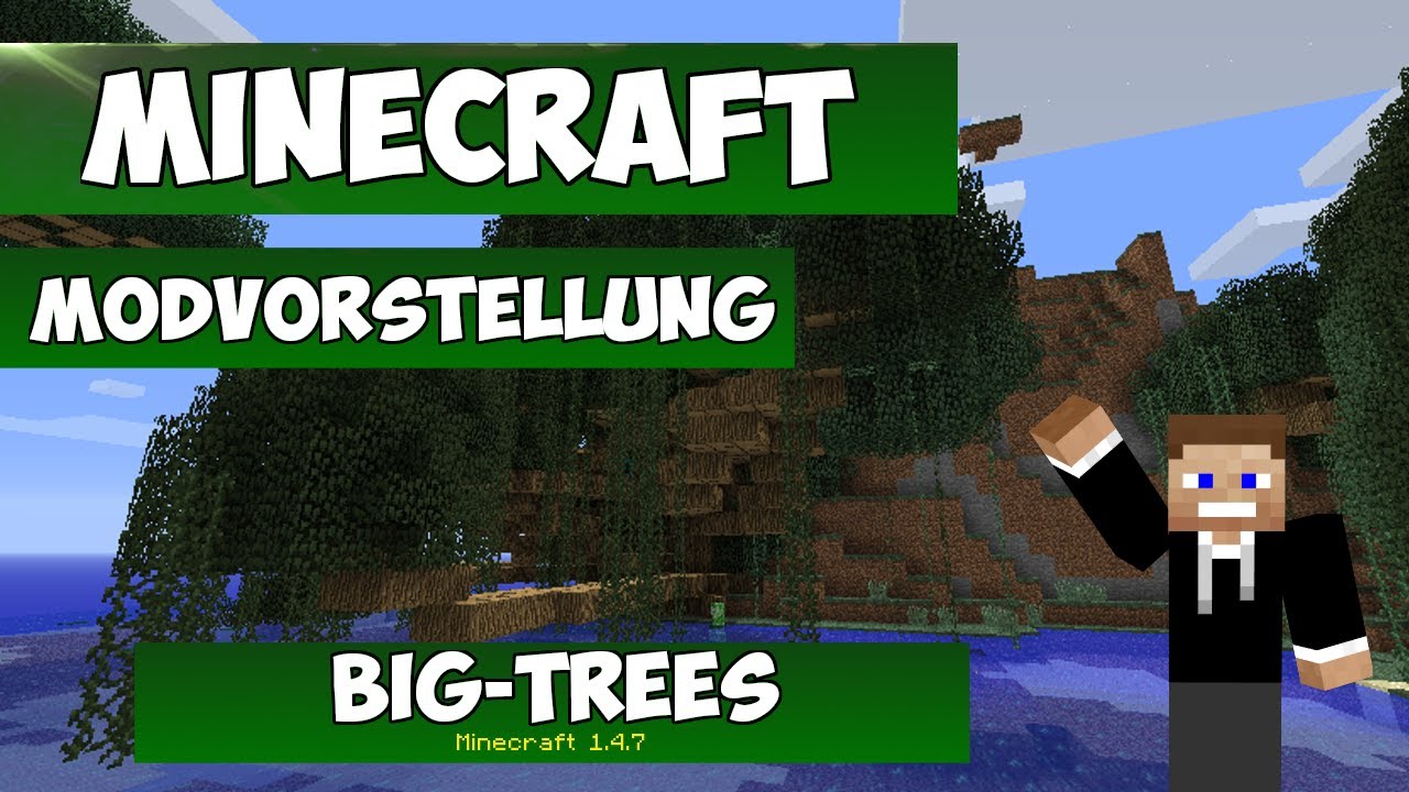 Minecraft 1.4.7 - BIG-TREES MOD - YouTube