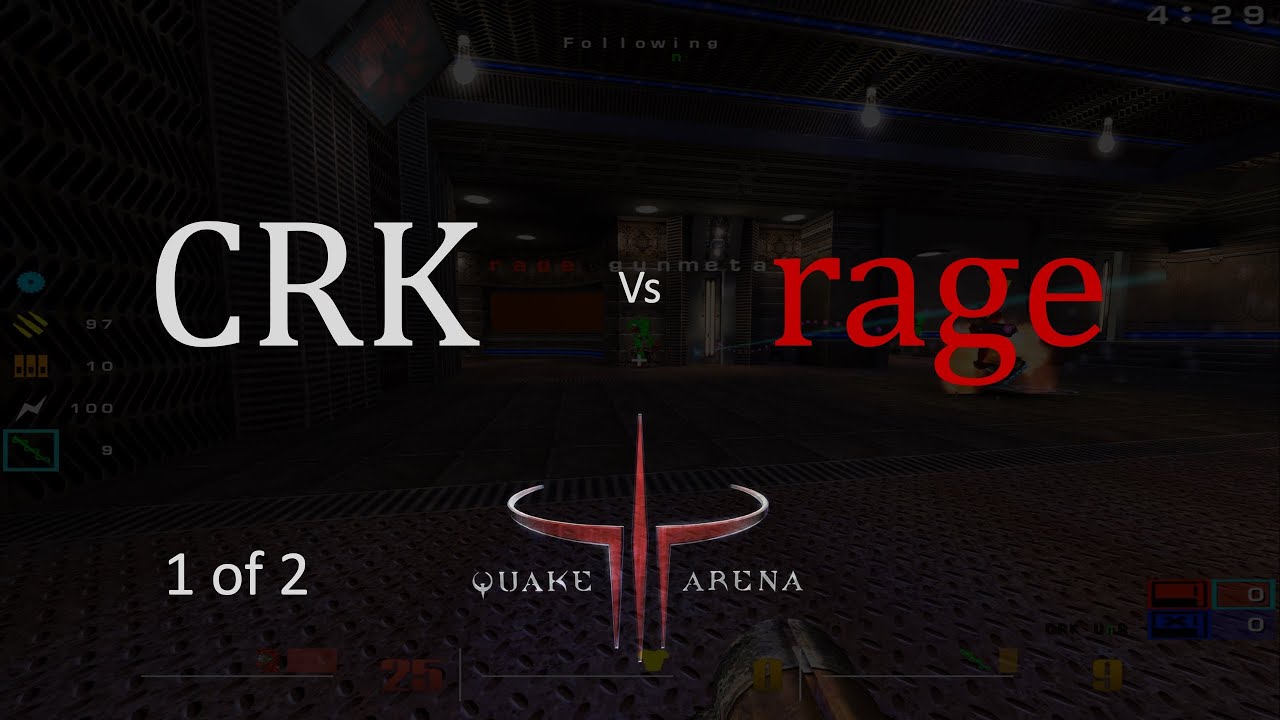 CRK vs Rage POV UnR Quake 3 Arena CTF q3wcp9 LigaLAG.cl SemiFinals 2003-07-26 Game 1 of 2 - YouTube