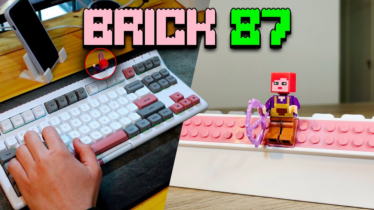 Teclado GAMER RETRO, inalambrico y con LEGOS🤯 | Epomaker Brick 87 - YouTube