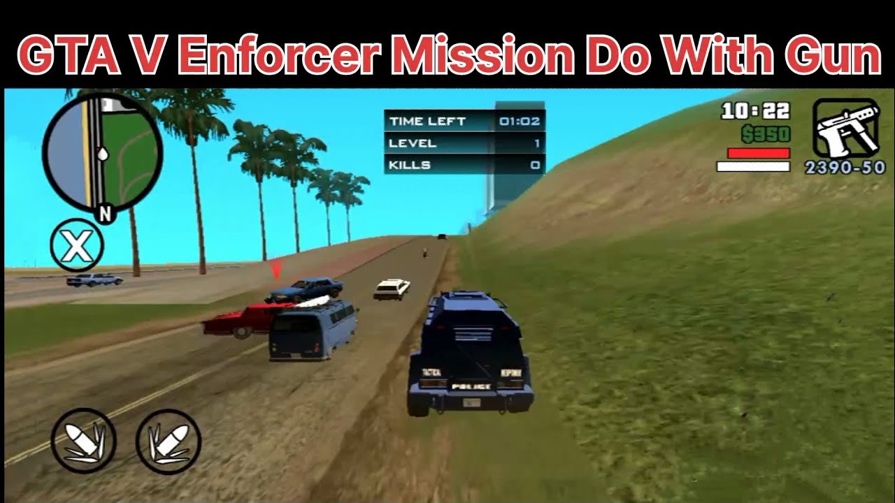 GTA V Enforcer Mission Doing With Guns 266 - YouTube