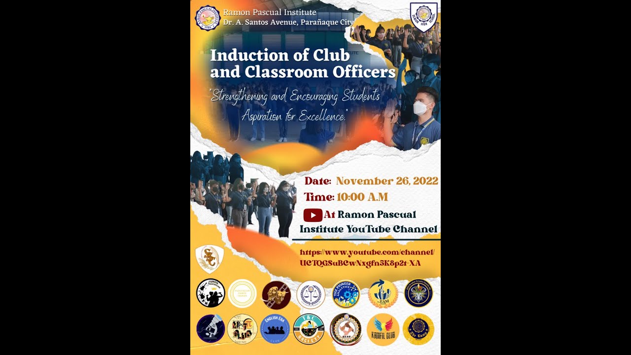 RPI VIRTUAL INDUCTION PROGRAM OF CLUB AND CLASSROOM OFFICERS SY 2022 ...