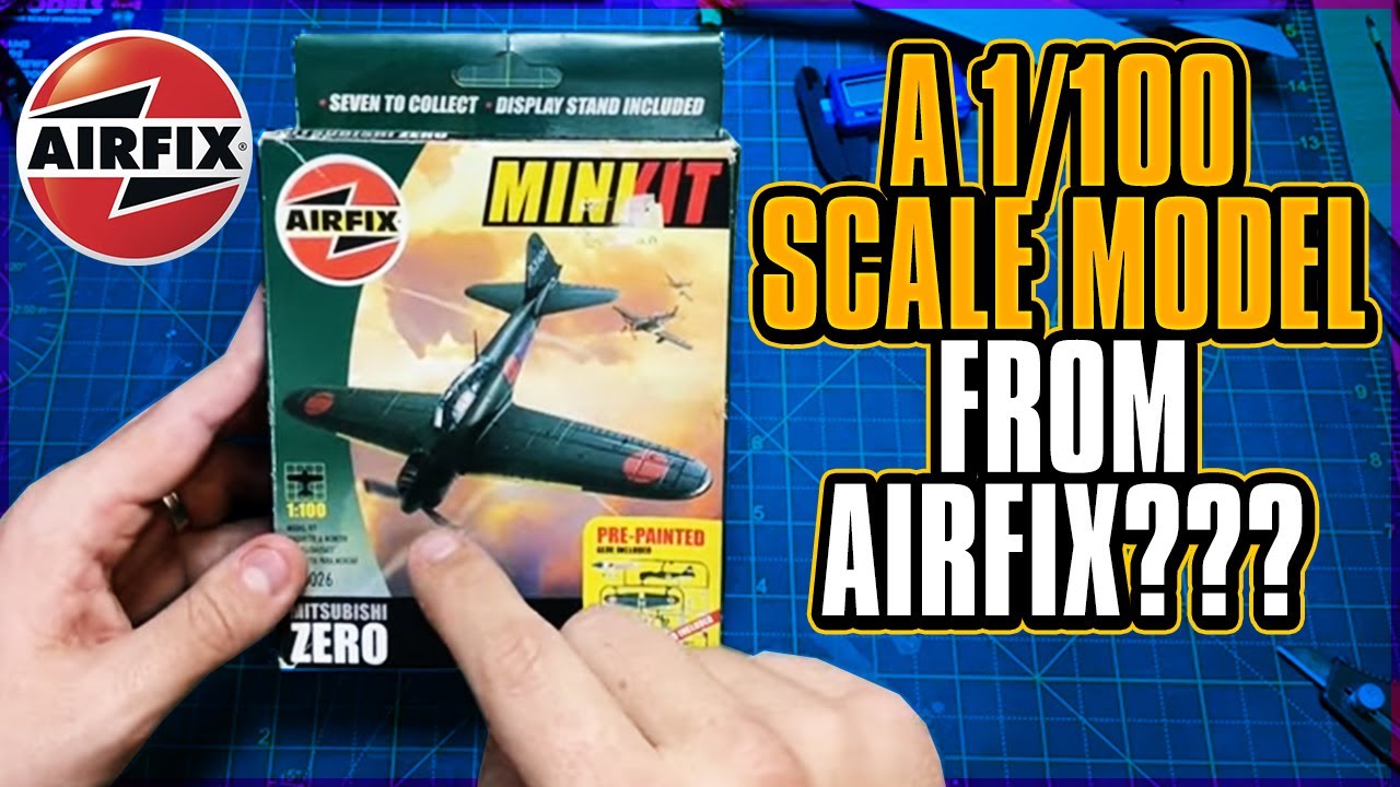 Airfix Mitsubishi Zero Unboxing Review 1\100 Scale Model Kit!! - YouTube