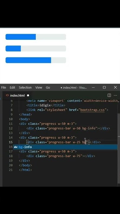 How to Create Progress Bars with Bootstrap | bootstrap tutorial for ...