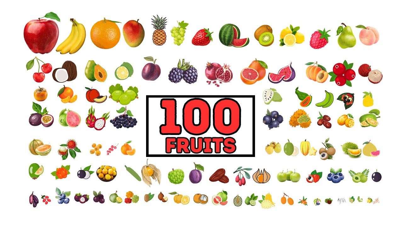 🌍 Discover 100 Fruits Around the World! 🍎🍌🍊 English Learning with Fun ...