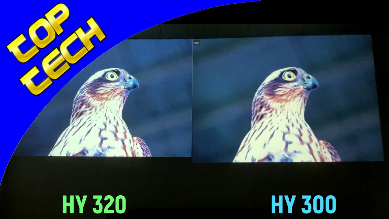 HY320 vs HY300 Projector Real Comparison Video Quality - YouTube