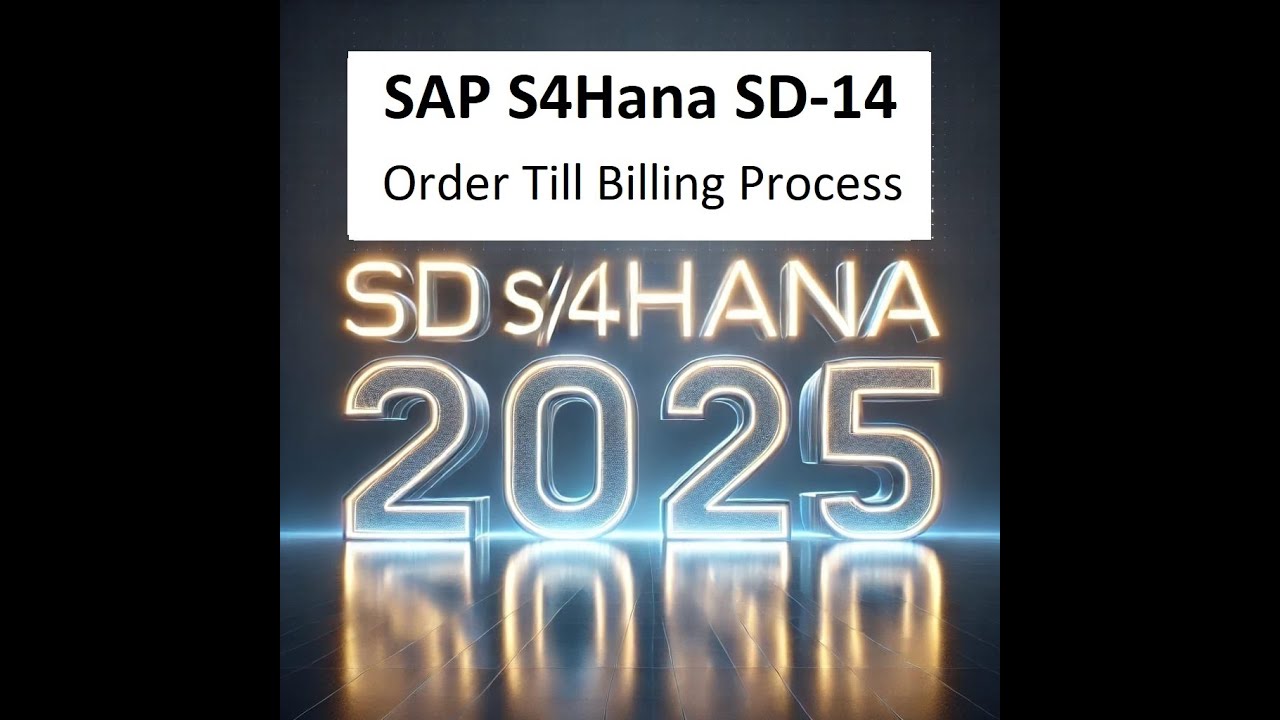SAP S4Hana SD-14 OTC Cycle - Order to Billing Process - YouTube