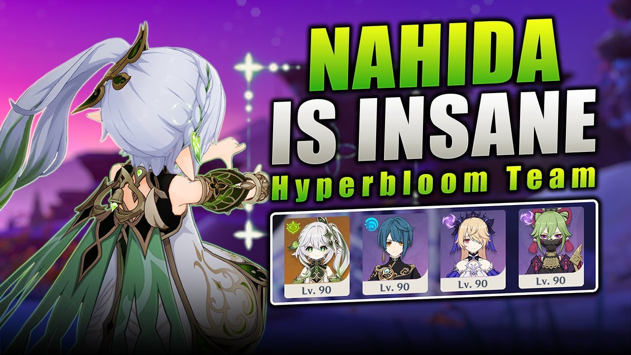 Nahida Hyperbloom Showcase (both sides!) - 3.1 Spiral Abyss | Genshin ...