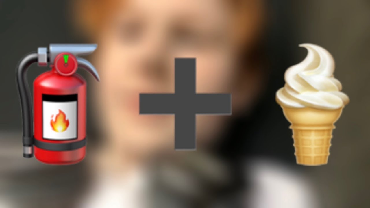 Fire Extinguisher Ice Cream - YouTube