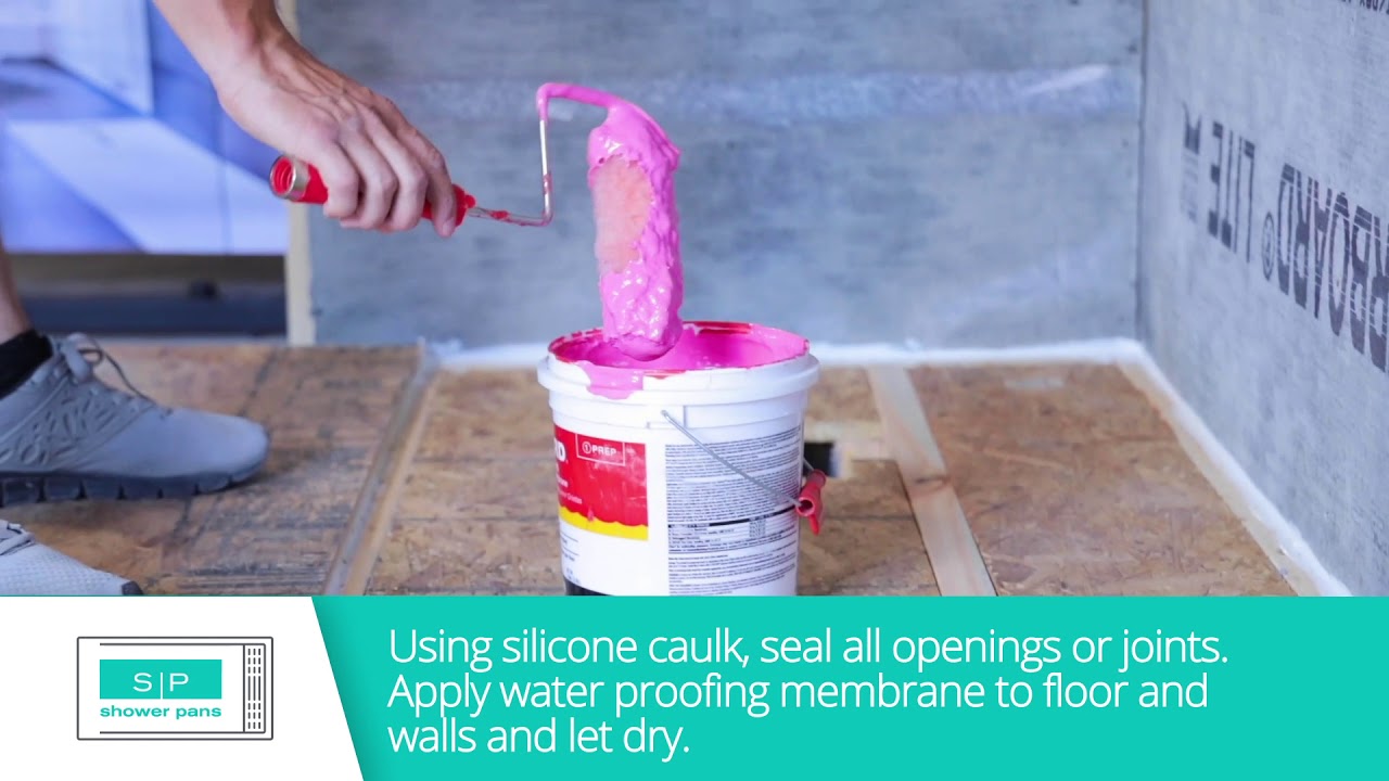 Recessed shower pan installation with step by step instructions - YouTube