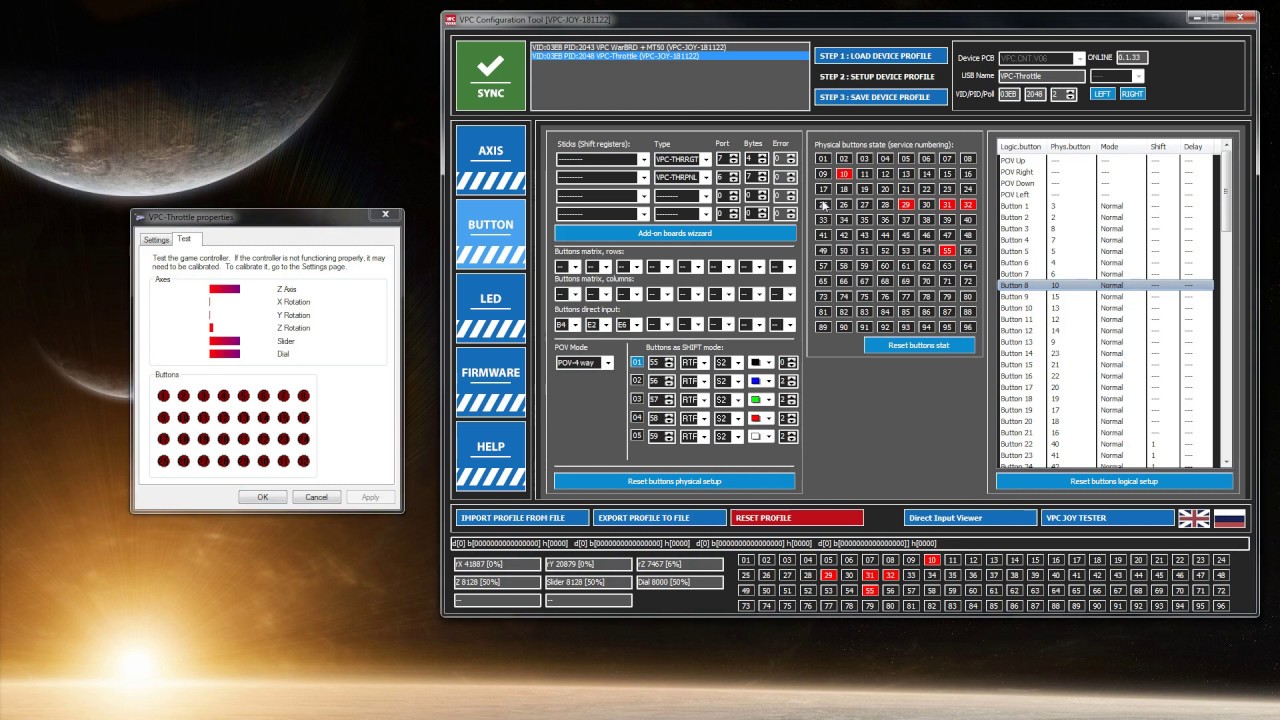 Using Virpil VPC configuration software - YouTube