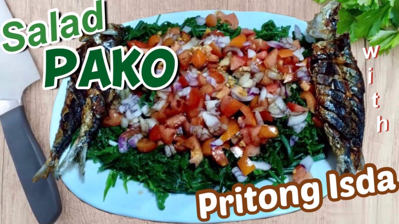 Salad Pako with Pritong Isda | Panlasang Kusina - YouTube