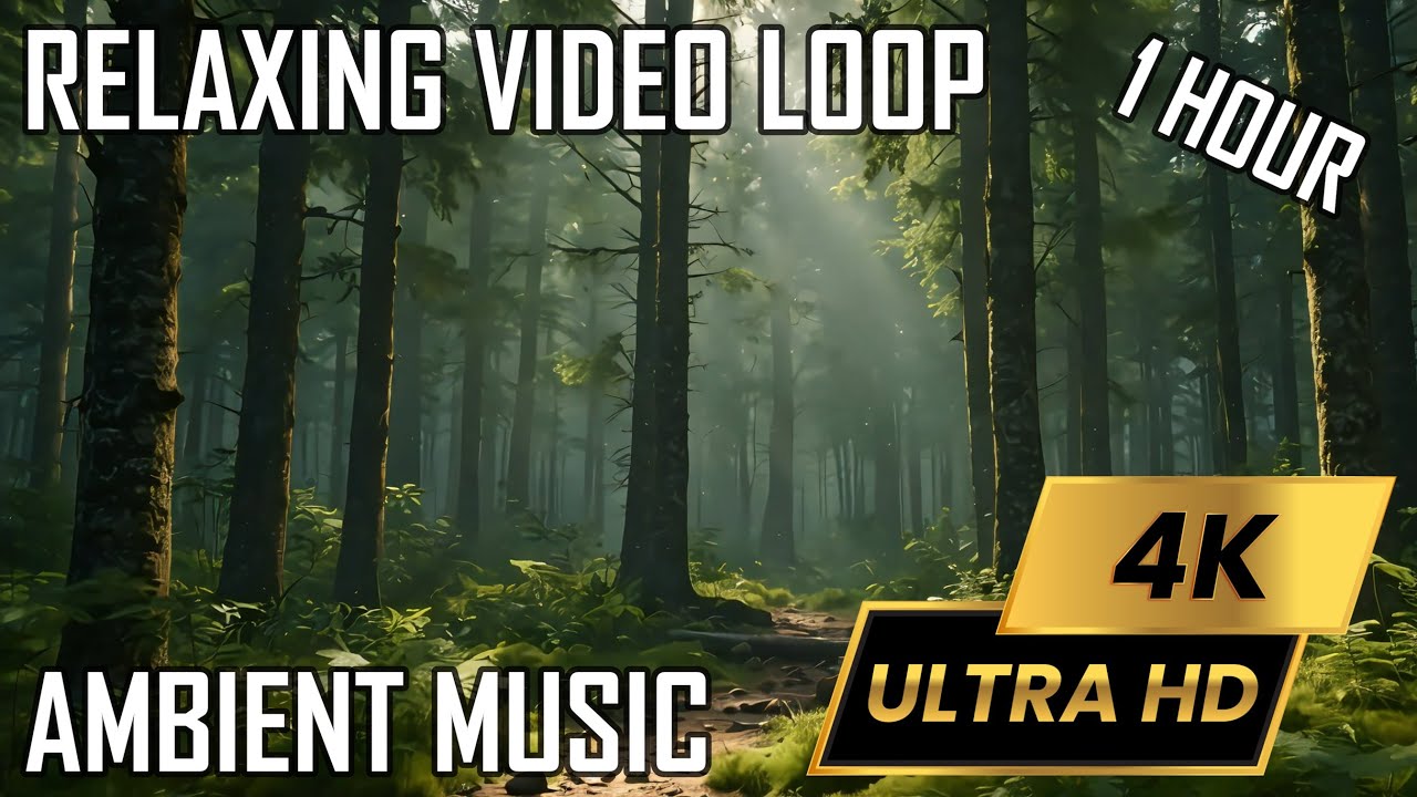 Forest - Relaxing Ambience 4K (Nature Sounds, Peaceful Music) | 1 HOUR ...