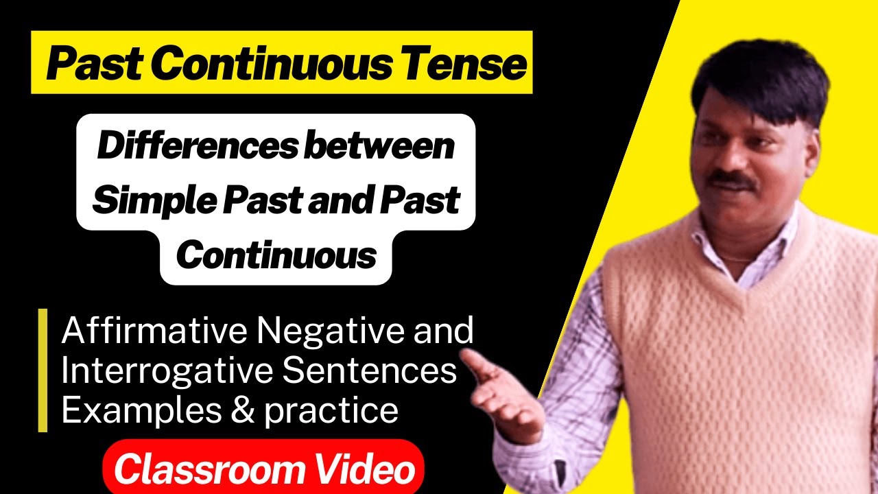 Past continuous tense : affirmative negative and interrogative ...