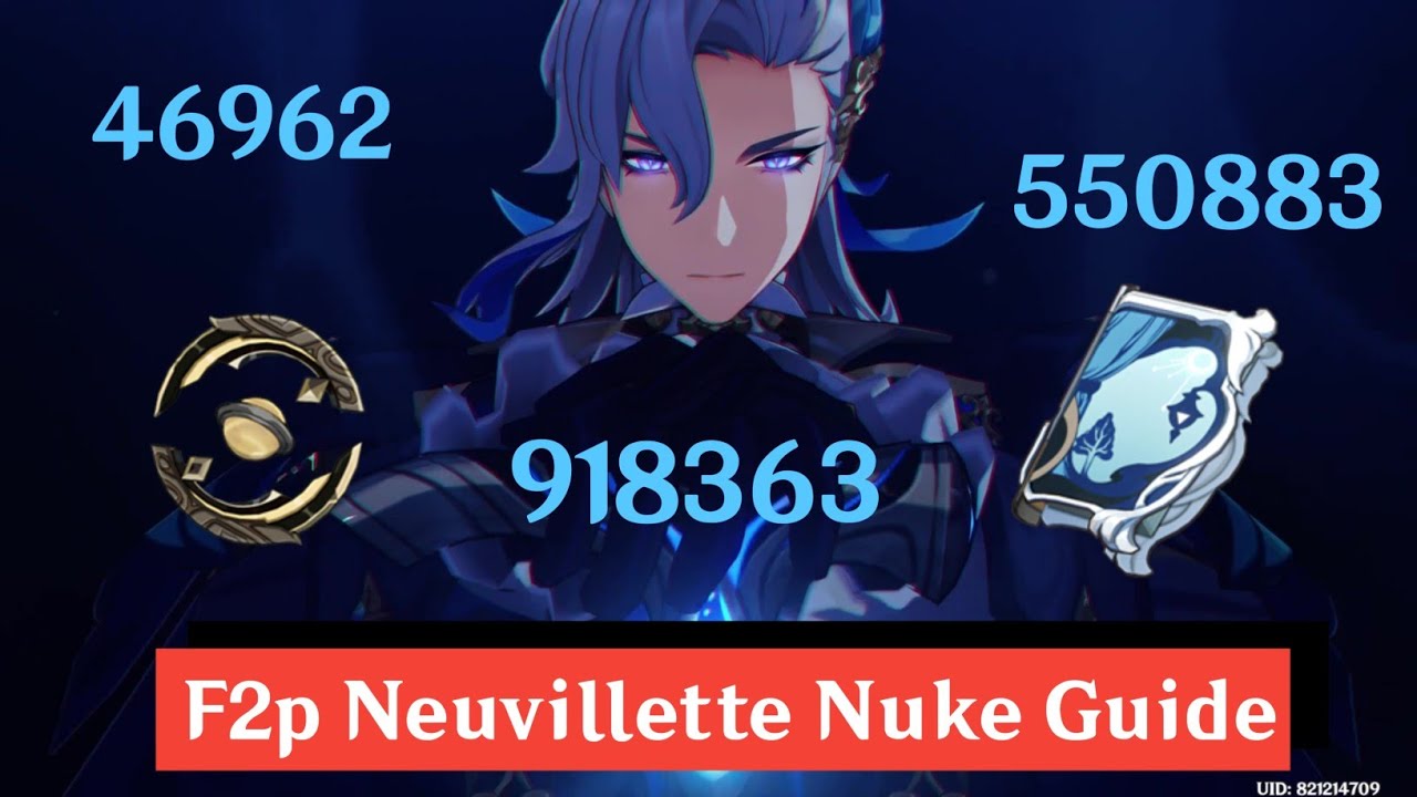 C0 F2p Neuvillette Nuke Guide | Prototype Amber | Widsith | Genshin ...