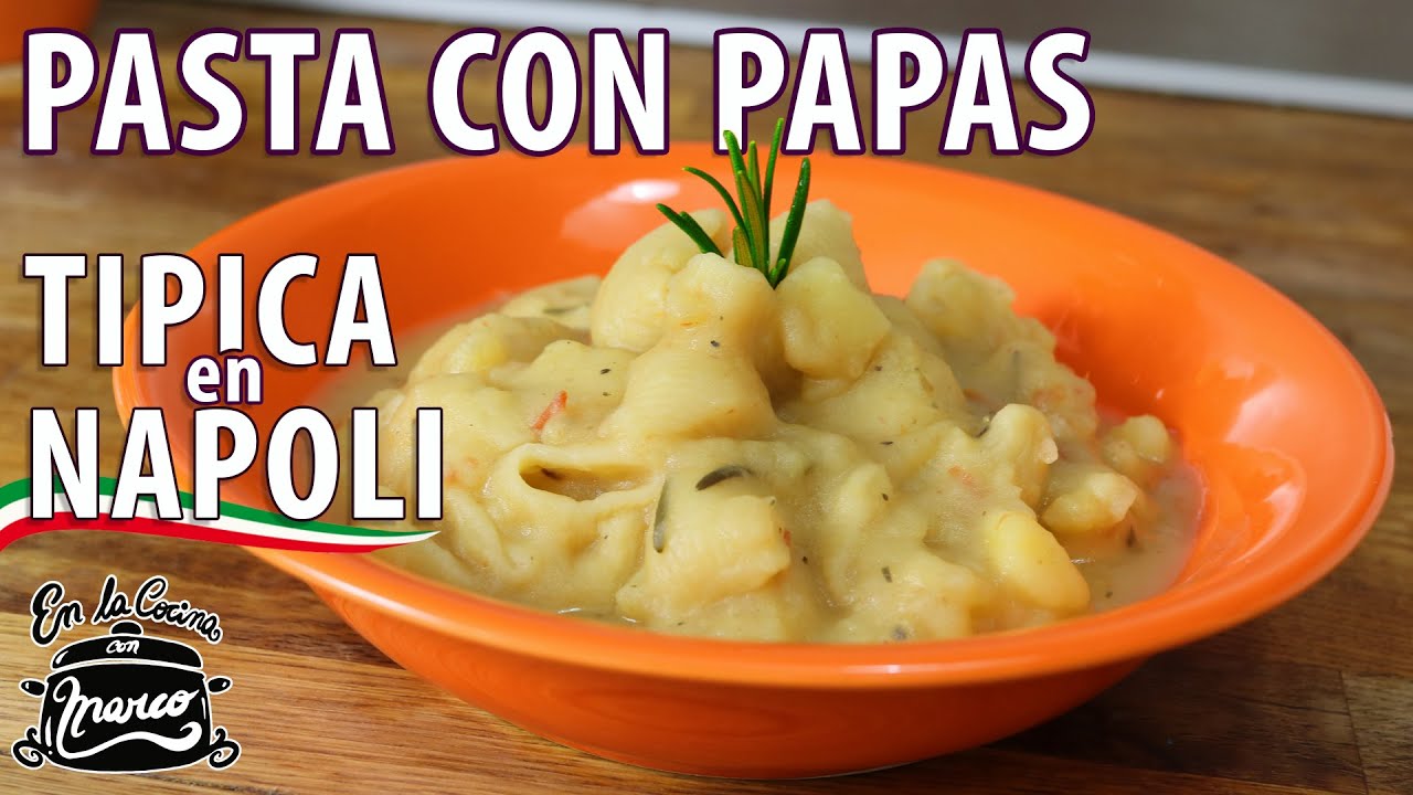 PASTA con PAPAS 🥔 receta italiana típica de Napoli - YouTube