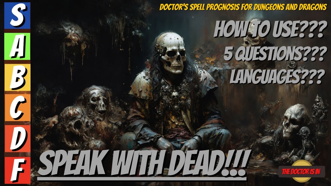 SPEAK WITH DEAD Can You Use This As A Plot Hook As A DM? for Dungeons and Dragons - YouTube
