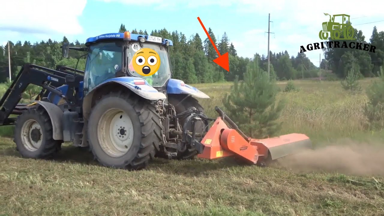Mower versus Trees | Extreme Flail Mower Action - YouTube