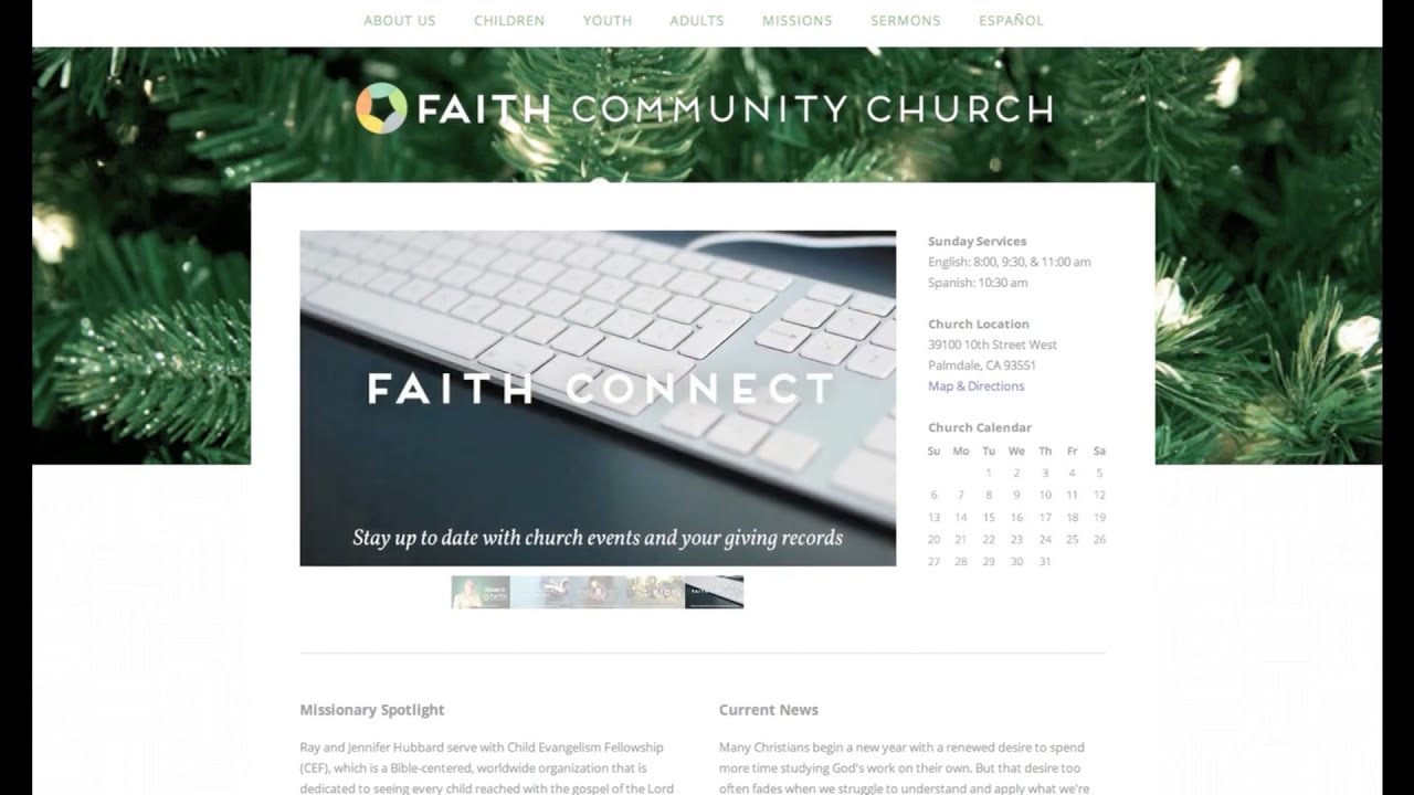 Using Faith Connect - YouTube