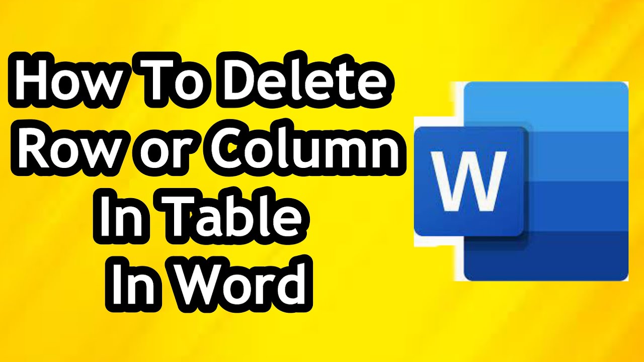 How To Delete Row Or Column In Table In Word In 2024 YouTube How To Delete Row Or Column In Table In Word In 2024 YouTube