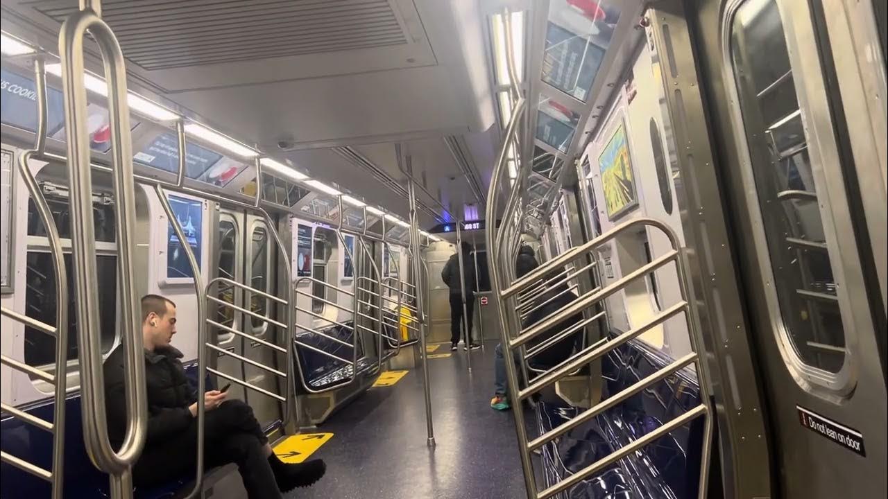 MTA NYC Subway: A short ride in R211A car #4095 on the A Line. - YouTube