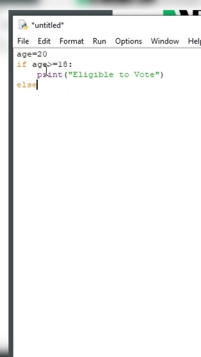 Conditional statement…if…else - YouTube