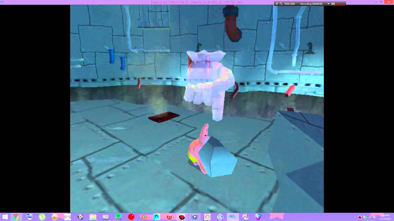 Alternate Muscle Sponge Bot Fight Spongebob Bfbb Youtube
