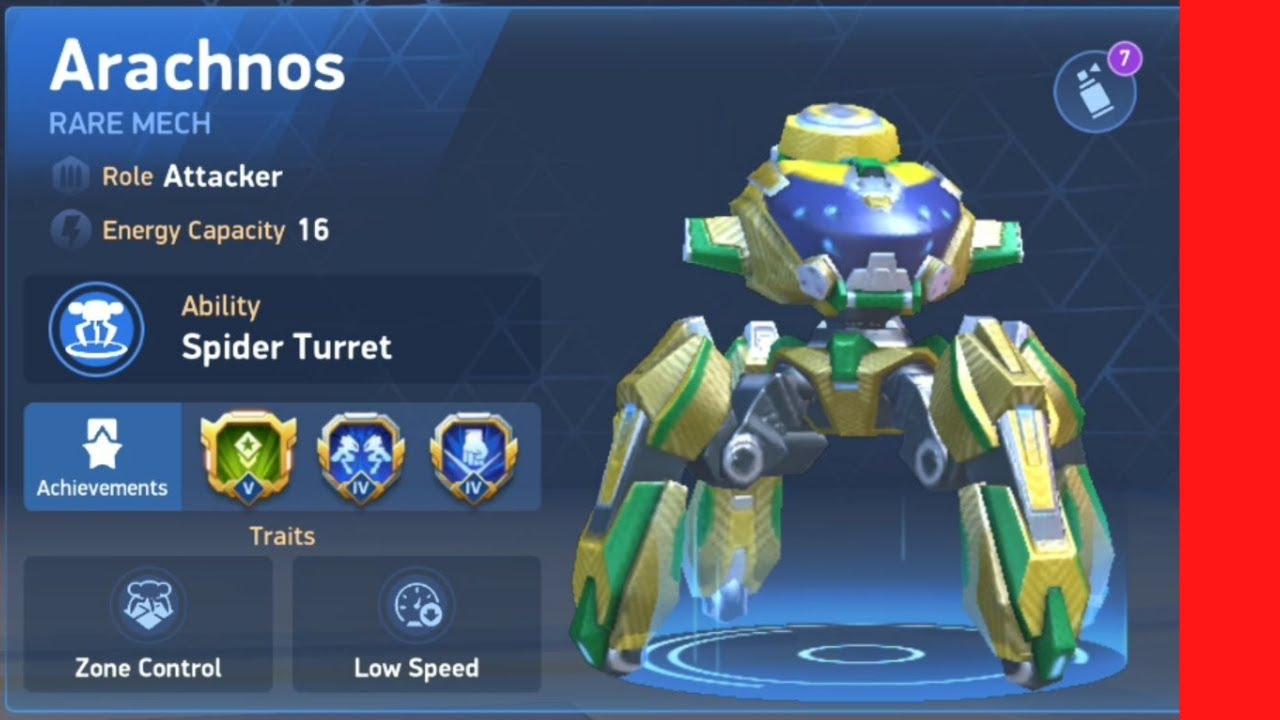 Arachnos 4 Star Upgrade | 1250 A-Coin | Mech Arena | Robot - YouTube