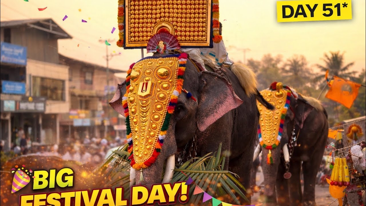 A Beautiful Festival Day 🐘 | Daily Vlog Day 5 - YouTube