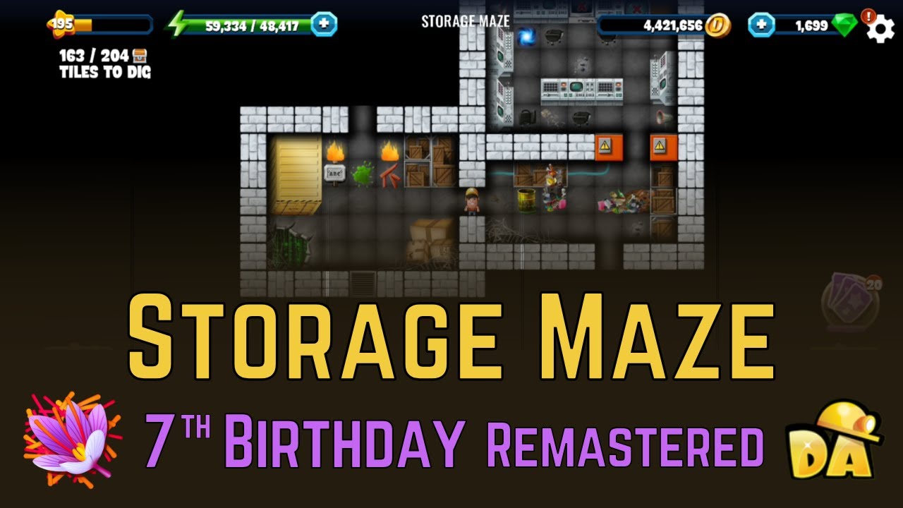 Storage Maze - #13 7th Birthday Remastered - Diggy's Adventure - YouTube