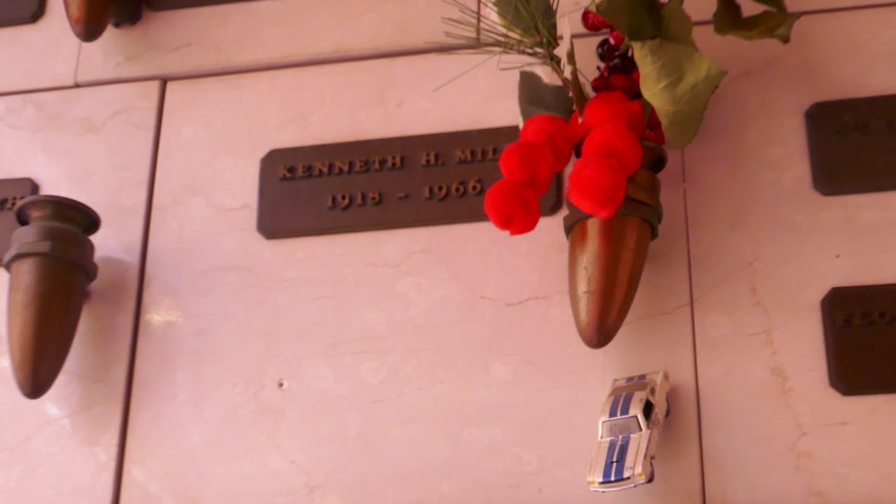 Race Car Driver Kenneth Ken Miles Grave Abbey of the Psalms Hollywood ...