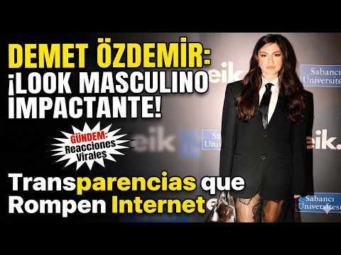 ¡DEMET ÖZDEMIR IMPACTA CON SU LOOK MASCULINO Y GANA GRAN PREMIO! #demetozdemir #newstyle #fashion