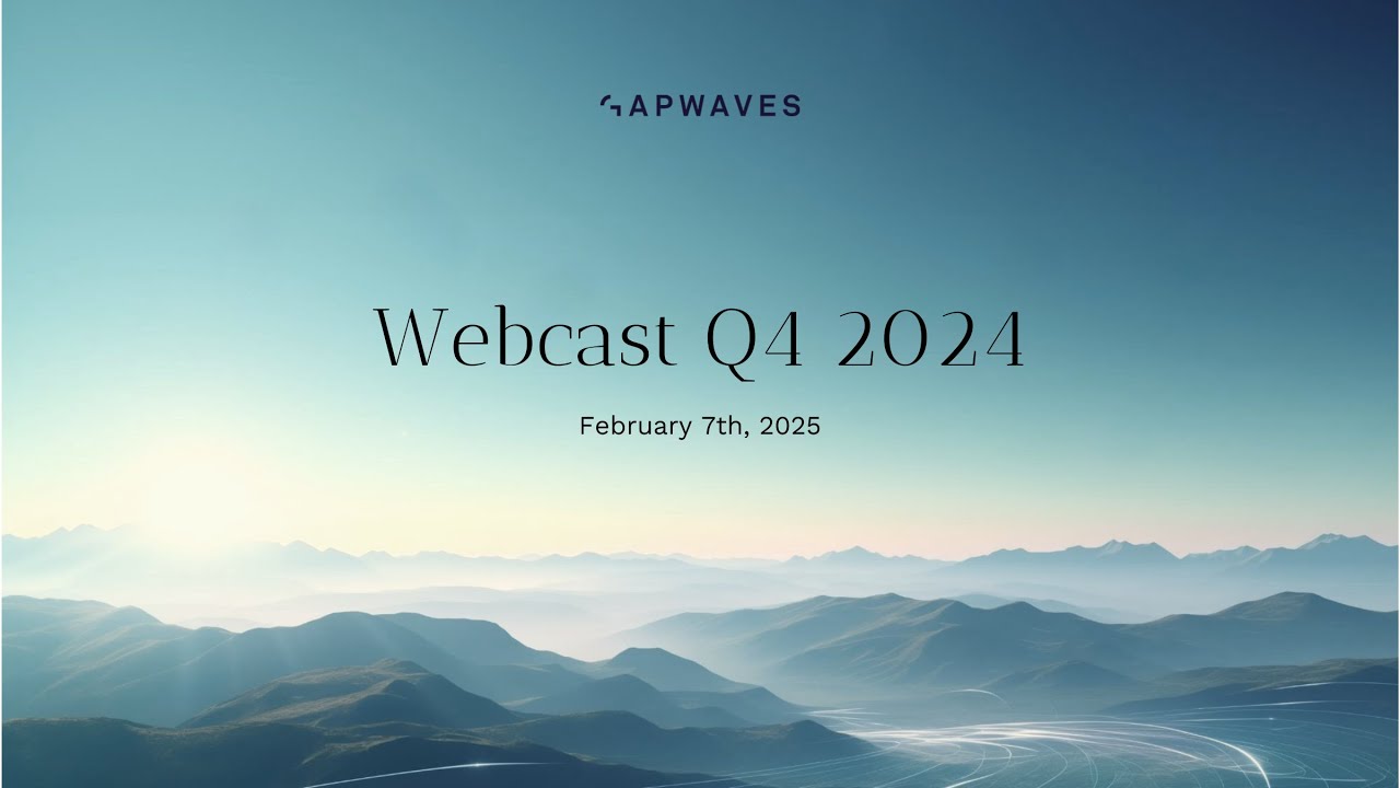 Gapwaves - Q4 Presentation 2024 - YouTube