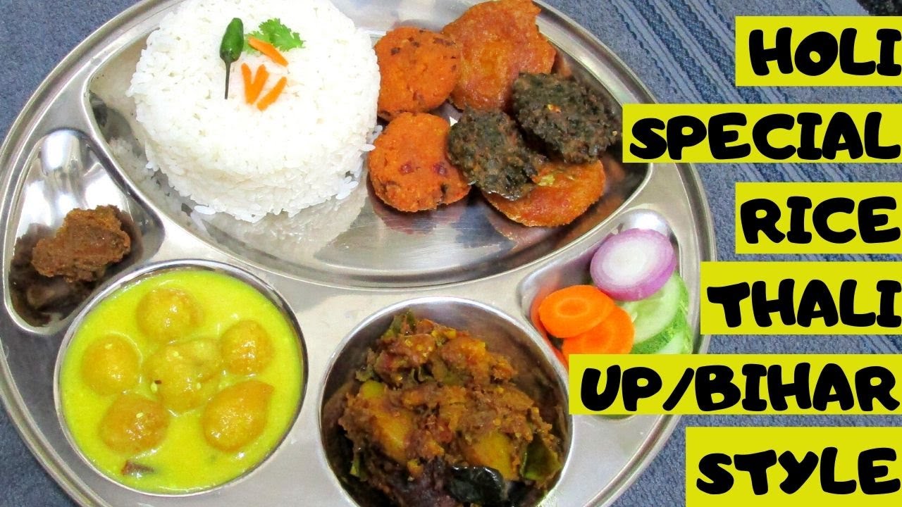 Holi Special Thali 2020 | Holi Special Thali UP/Bihar Style ...