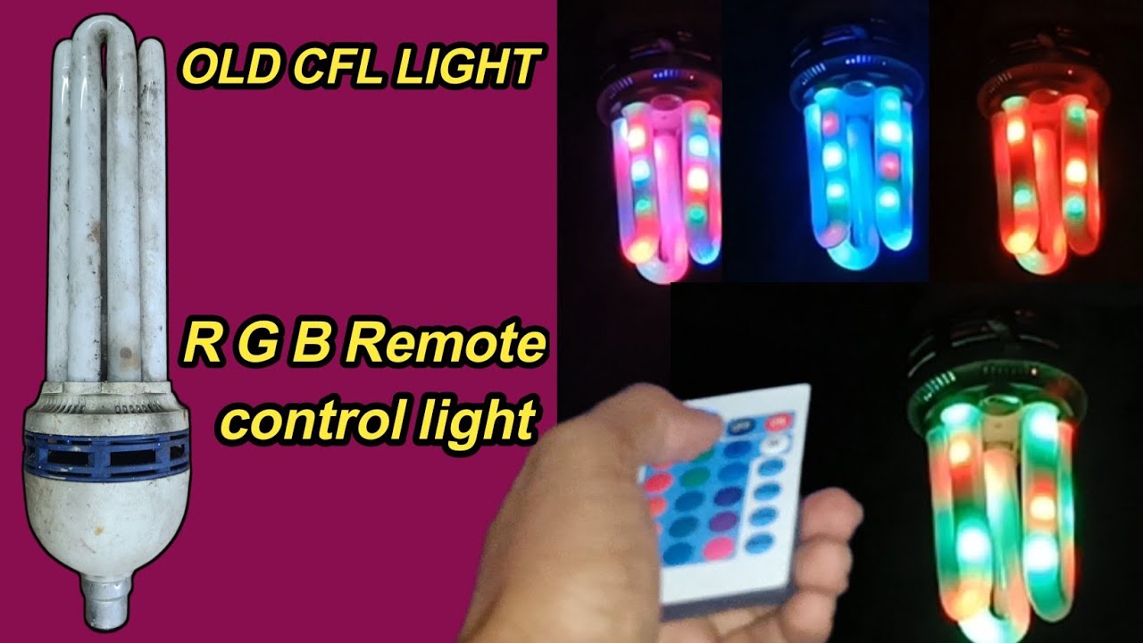 Diwali Special: How to Make RGB Lights from Old CFL Bulbs। - YouTube