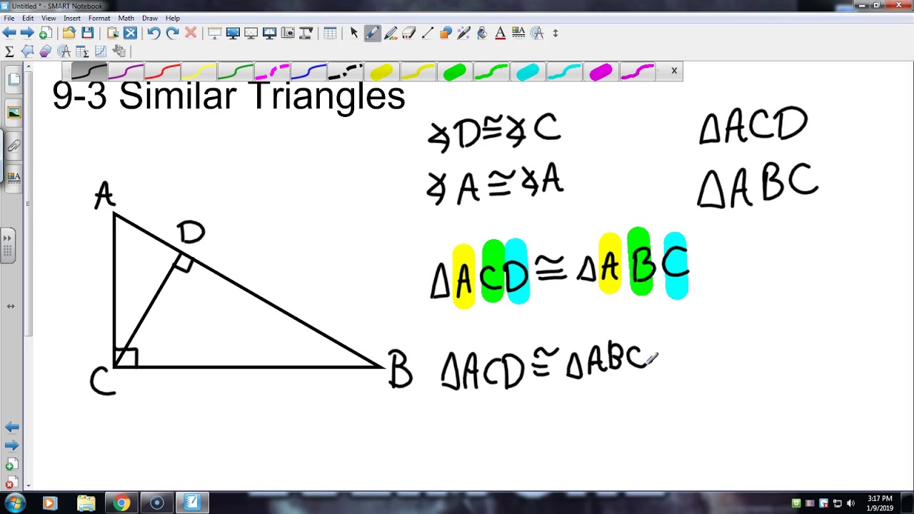 Big Ideas Geometry 9 3 Similar Right Triangles YouTube big-ideas-geometry-9-3-similar-right-triangles-youtube