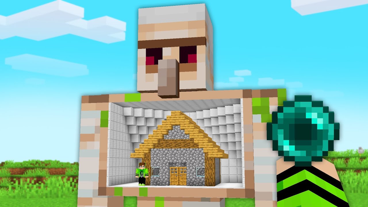 CRIEI CASA NOS MOBS DO MINECRAFT! - YouTube
