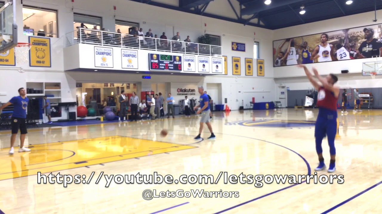 Durant, Steph Curry doing shooting drills together w/ Coach "Q" (Bruce ...