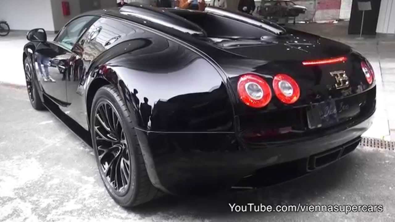 The Sound of 1200hp! Bugatti Veyron Vitesse Black Bess Start & Rev ...