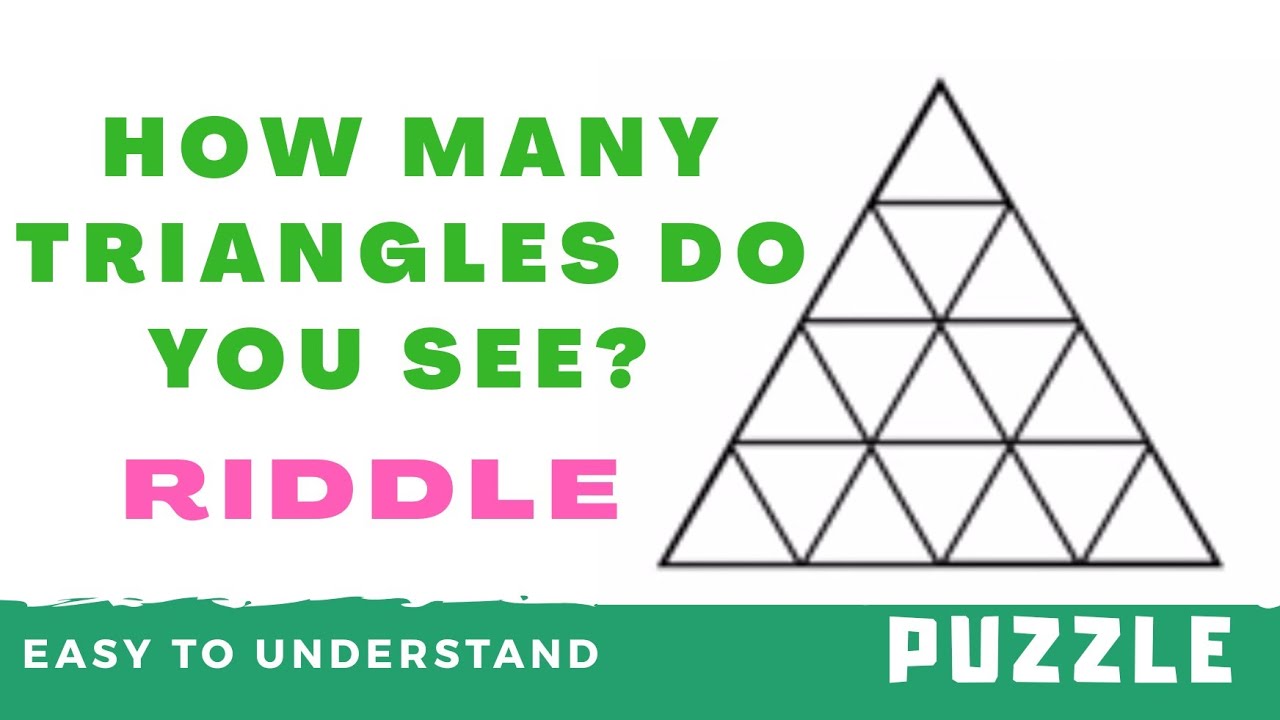 Maths Puzzle Riddle How Many Triangles Do You See Puzzles YouTube Maths Puzzle Riddle How Many Triangles Do You See Puzzles YouTube
