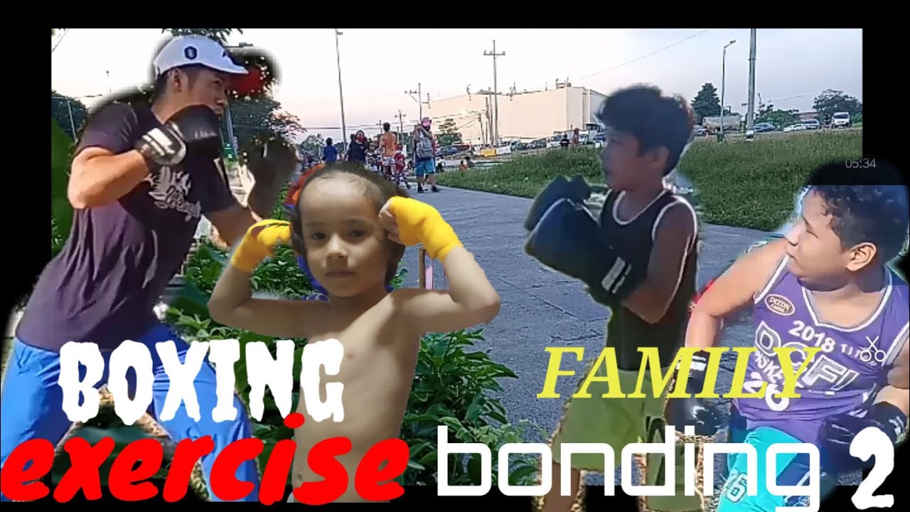 boxing exercise /family bonding 2 - YouTube