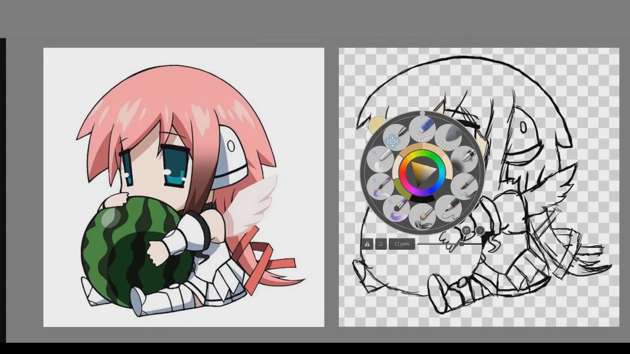 Chibi Ikaros from SNO Reference Speed Draw - YouTube