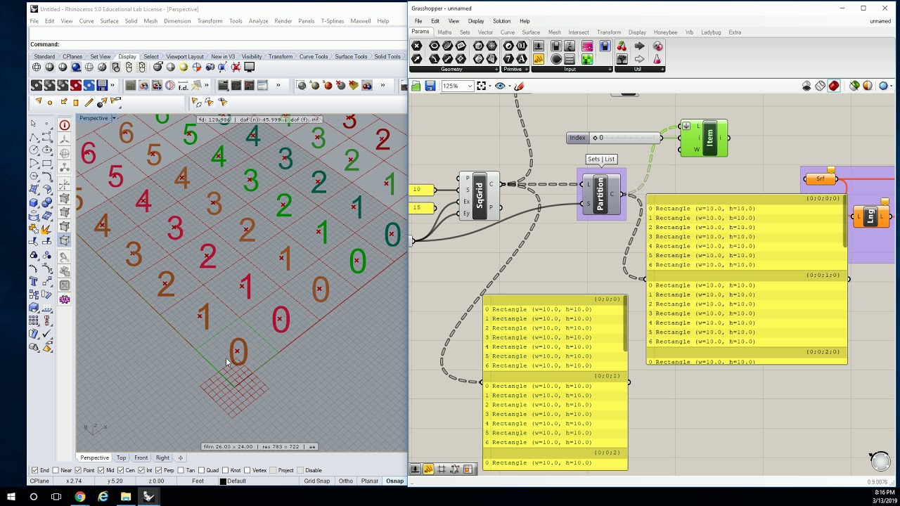 27 - Creating a Snaking Pattern Extrusion in Rhino Grasshopper - YouTube