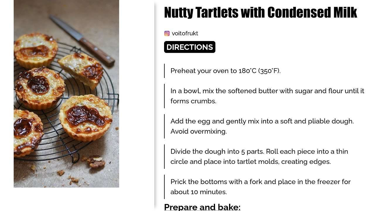 Quick Nut Tartlets with Condensed Milk in Just 25 Minutes - YouTube