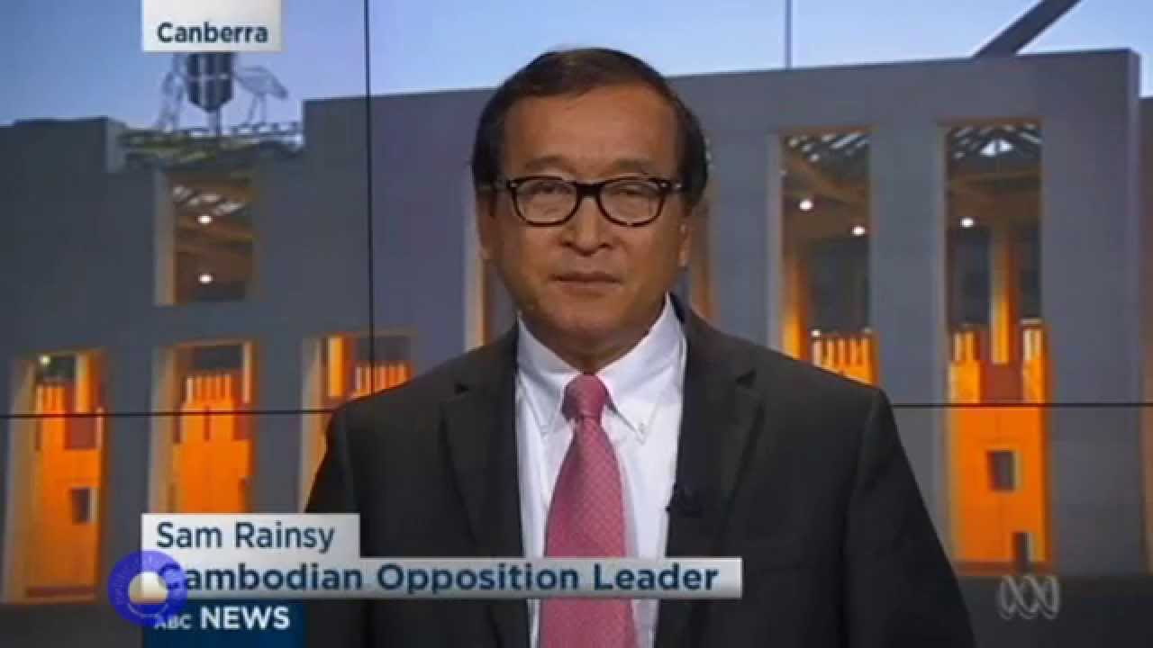 Cambodian opposition leader Sam Rainsy calls for electoral reform - YouTube